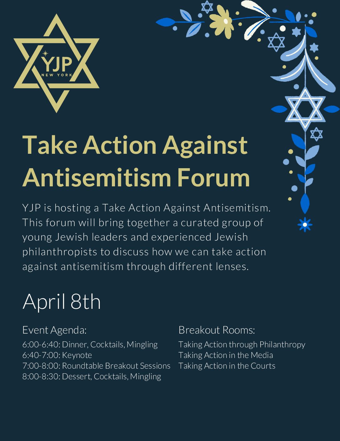 Young Jewish Professionals Take Action Against Antisemitism Forum in ...